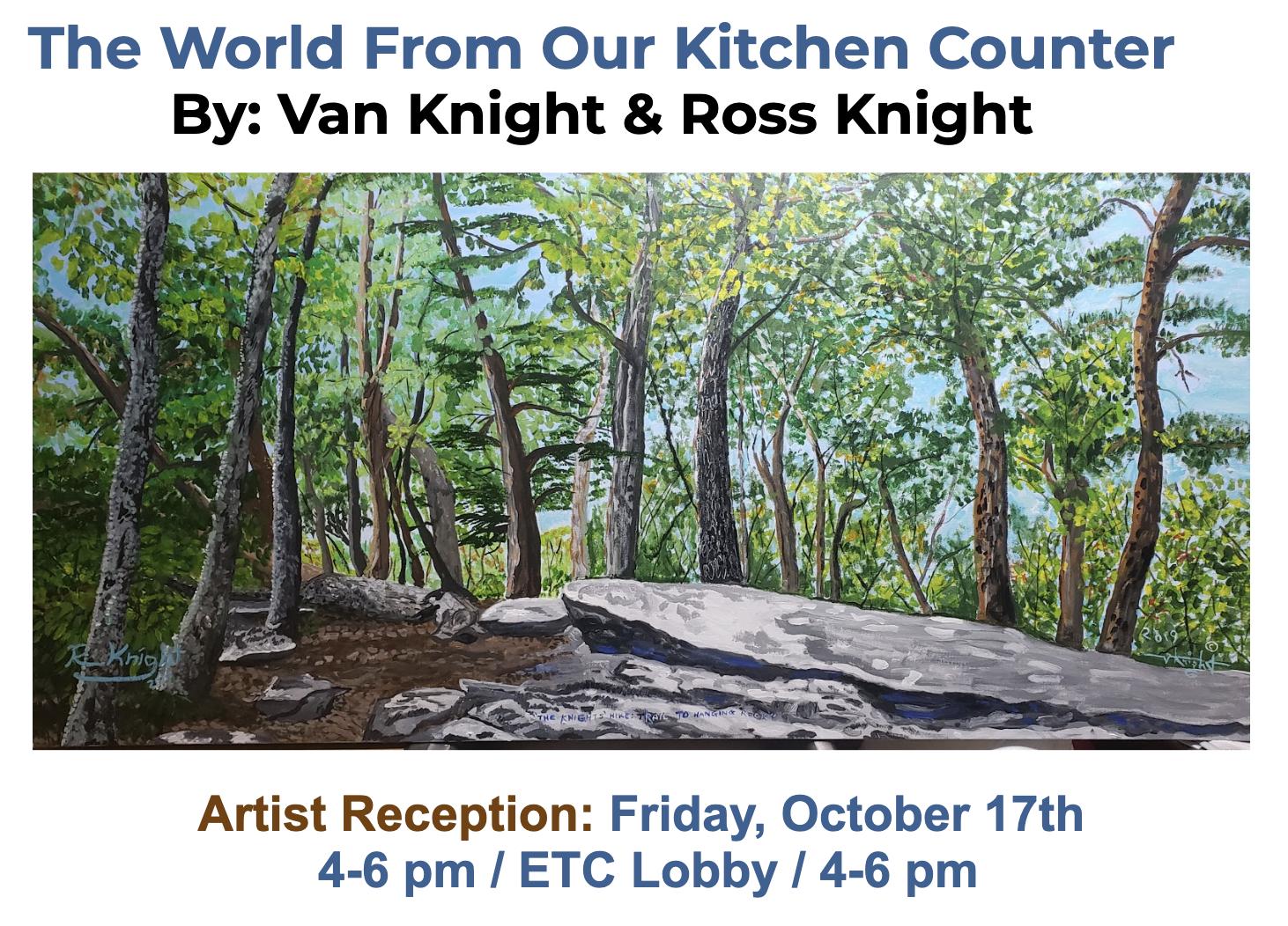 Artist Reception for “The World From Our Kitchen Counter” by Van Knight ...